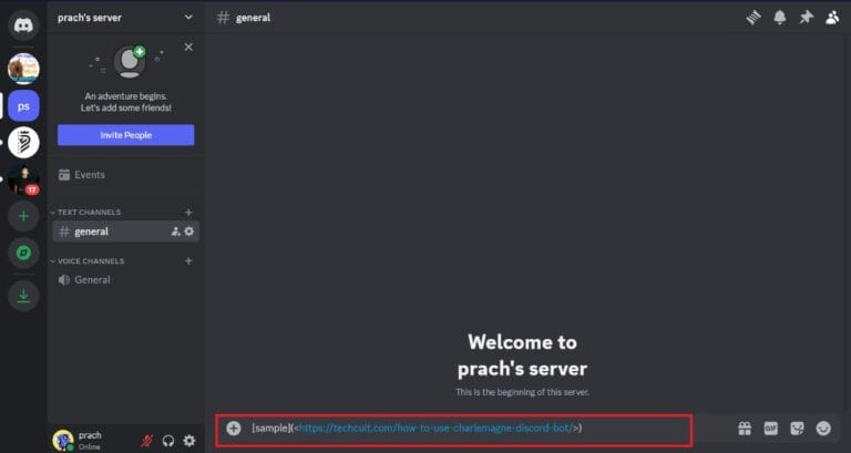 How to Hide Links on Discord – TechCult