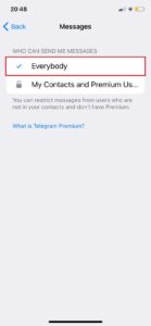 How to Fix You Can Only Send Messages to Mutual Contacts on Telegram ...
