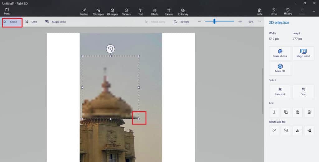 How to Blur a Part of Picture in Paint 3D – TechCult