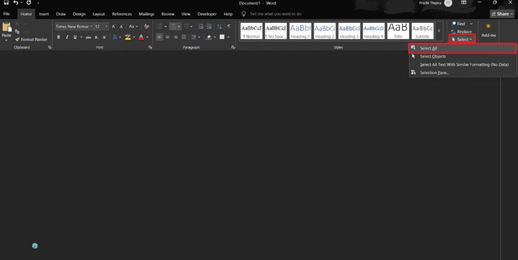 How to Select All Using Shortcut in Windows 11 – TechCult